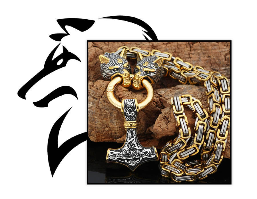 Moška vikinška ogrlica Ostmen